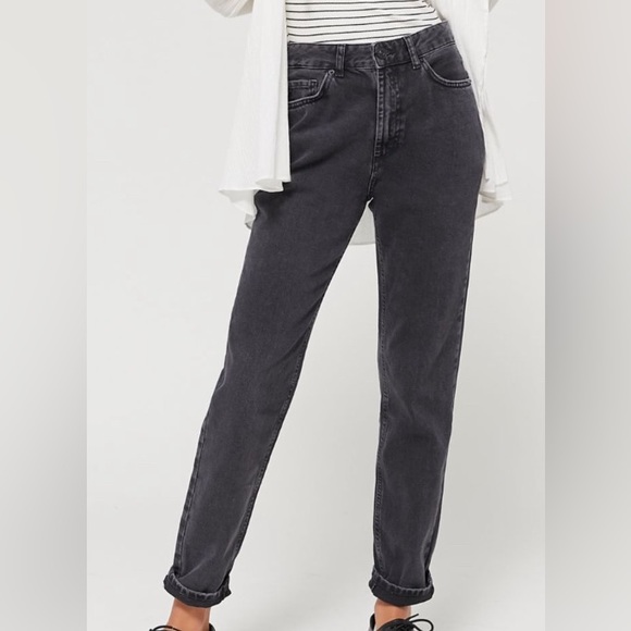 Urban Outfitters | Jeans | Uo Bdg High Waisted Mom Jean Washed Black ...